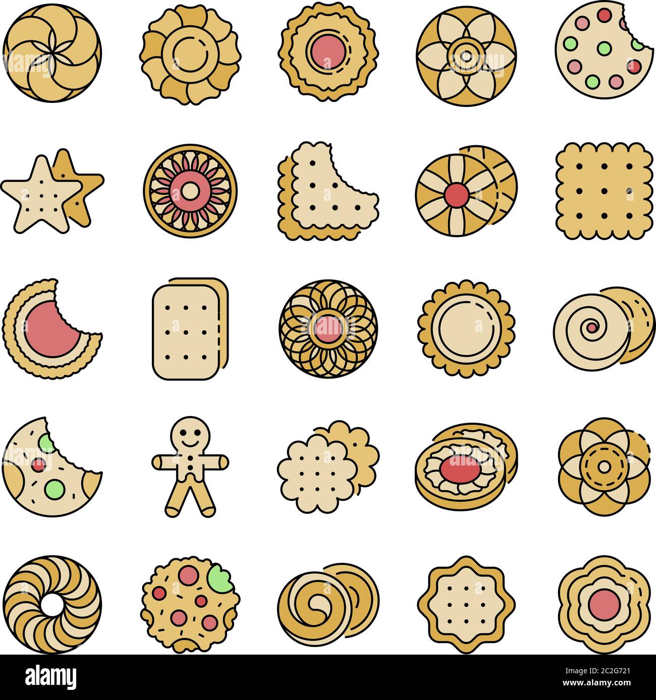 Biscuits and jelly Stock Vector Images - Alamy