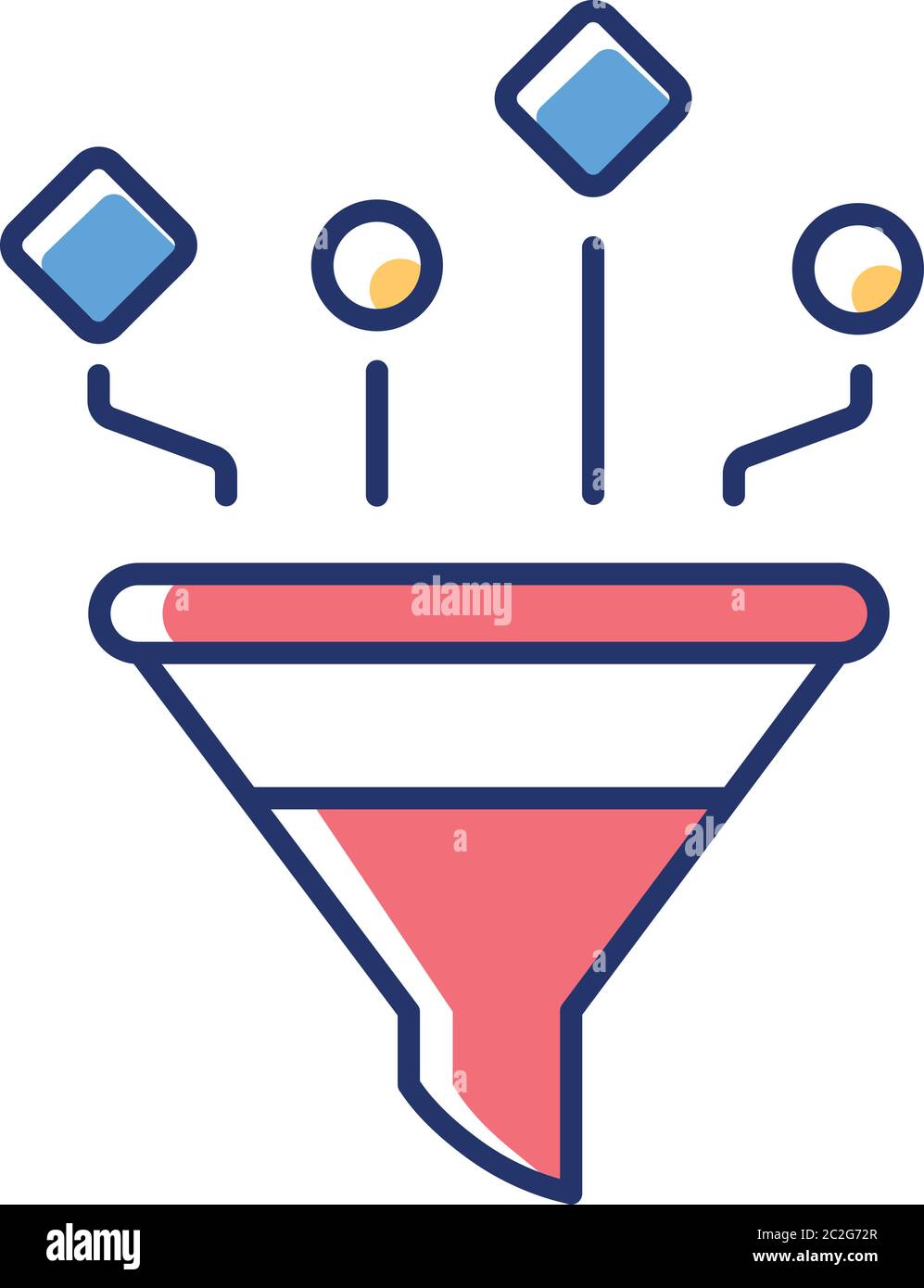 Content filtering RGB color icon Stock Vector Image & Art - Alamy