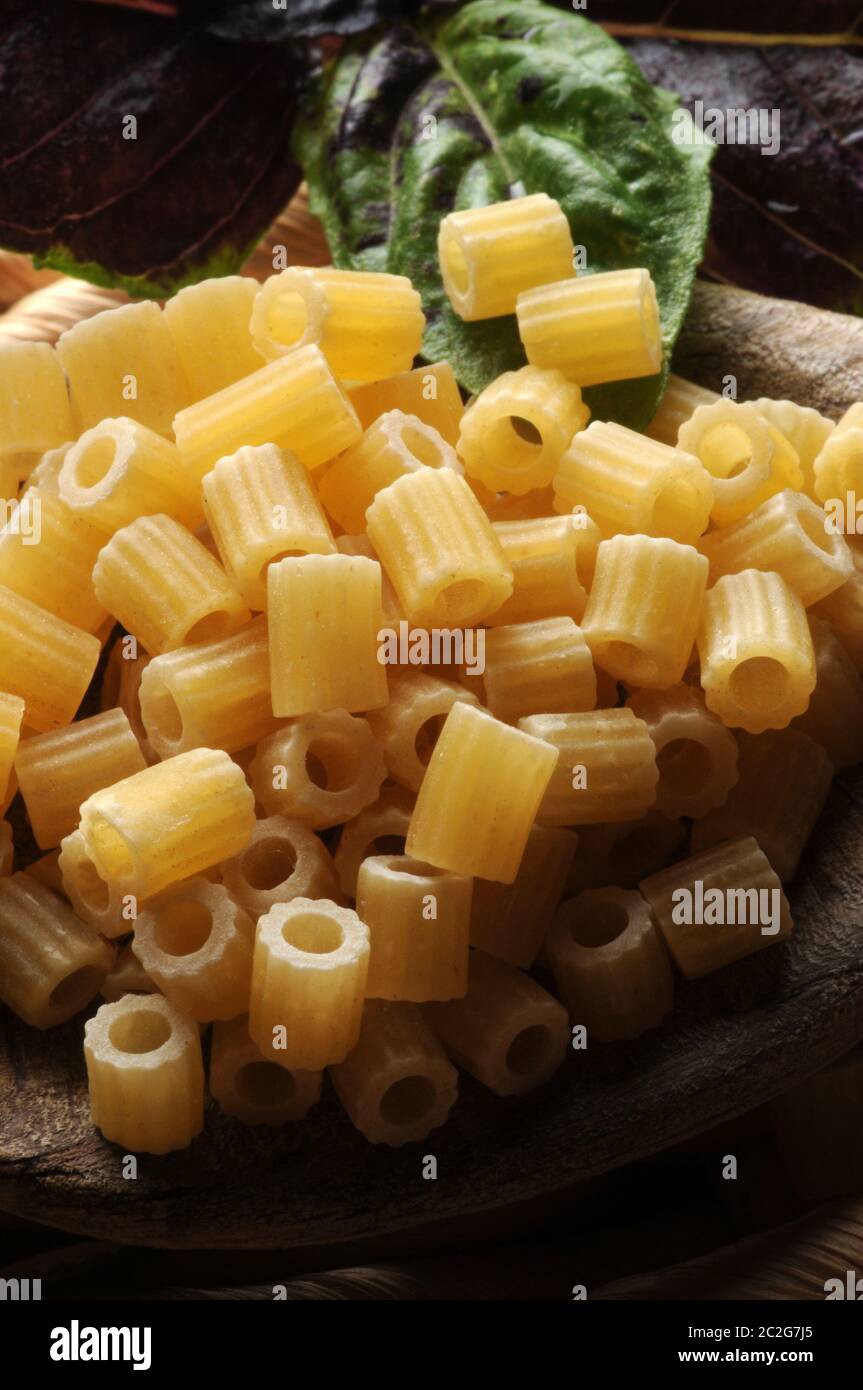 Raw small pasta for soups Stock Photo - Alamy
