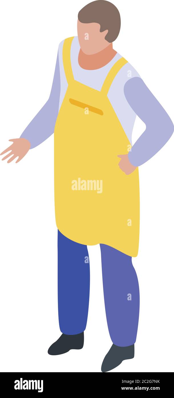 Fish farm worker icon, isometric style Stock Vector Image & Art - Alamy