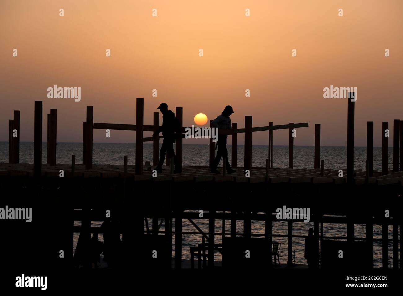Palestinian beach restaurant hi-res stock photography and images - Alamy