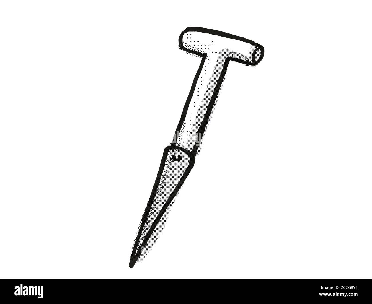 Vintage dibber gardening Cut Out Stock Images & Pictures - Alamy