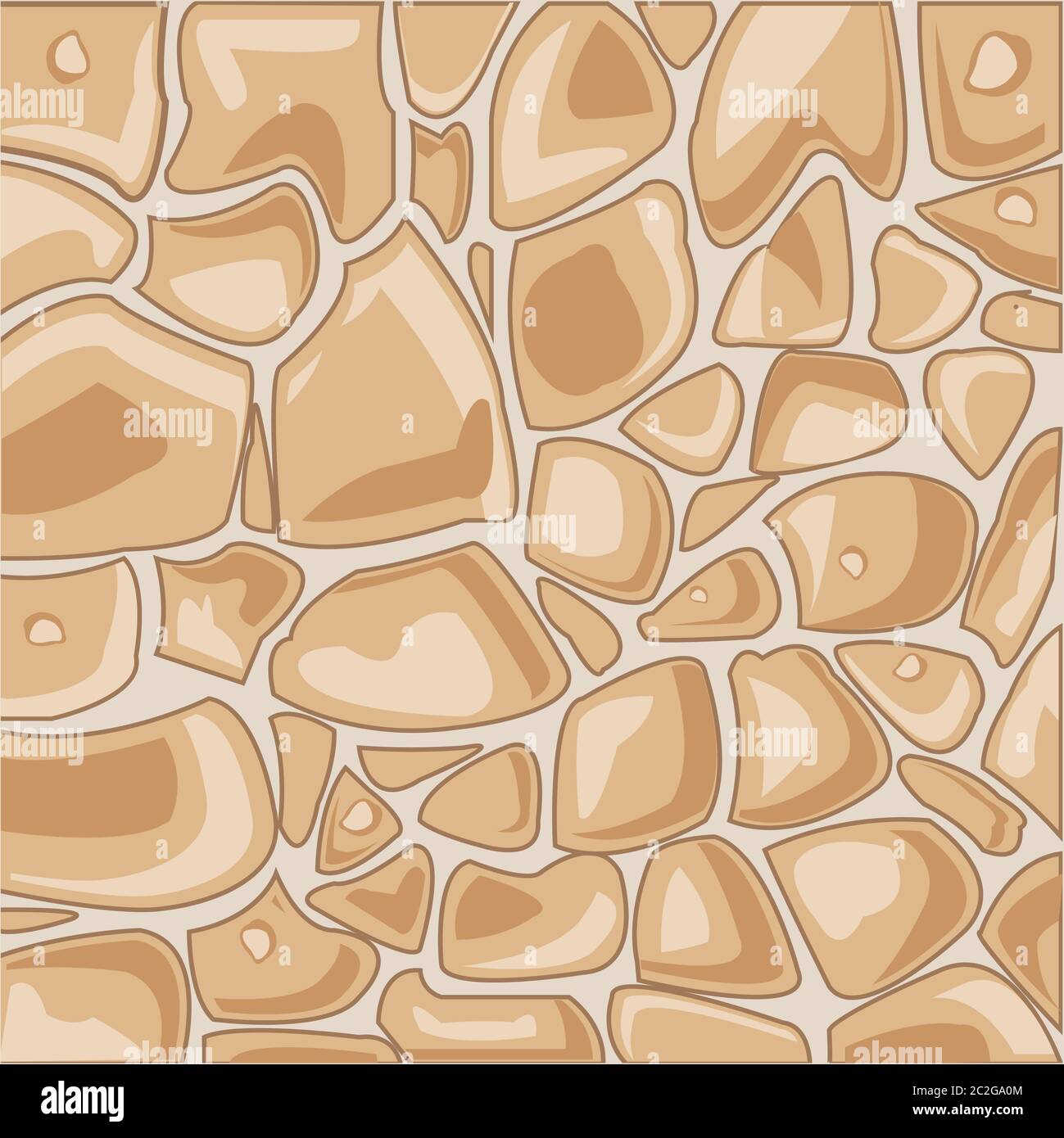 Vector illustration of the texture stone wall decorative pattern Stock ...