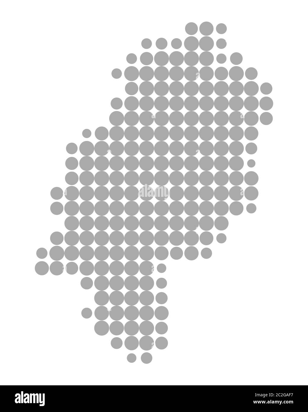 Map of Hesse Stock Photo - Alamy