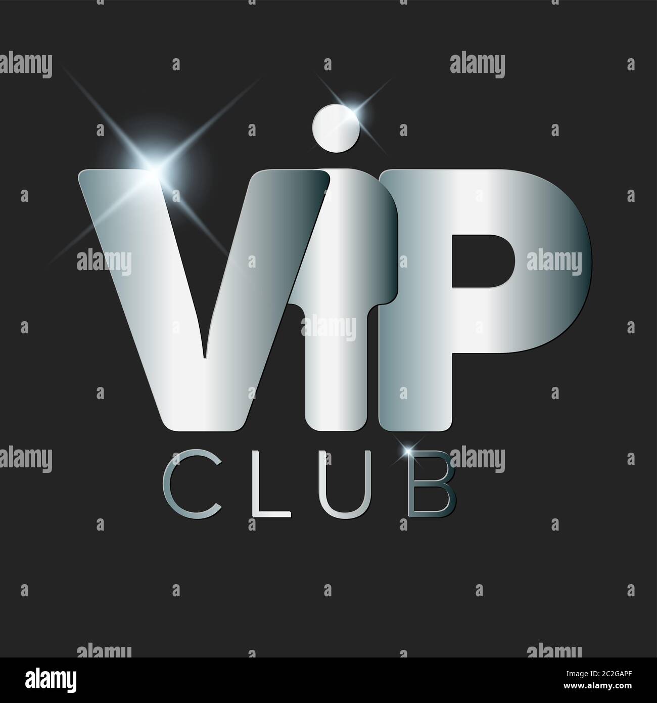 Vector premium VIP club membership invitation template - silver luxury ...