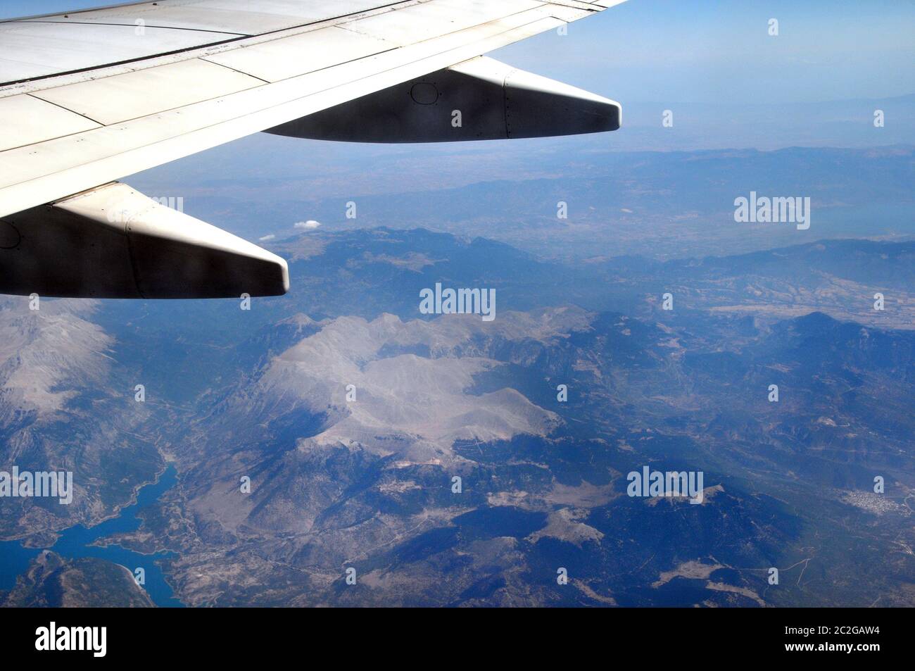 Flying over greece hi-res stock photography and images - Alamy