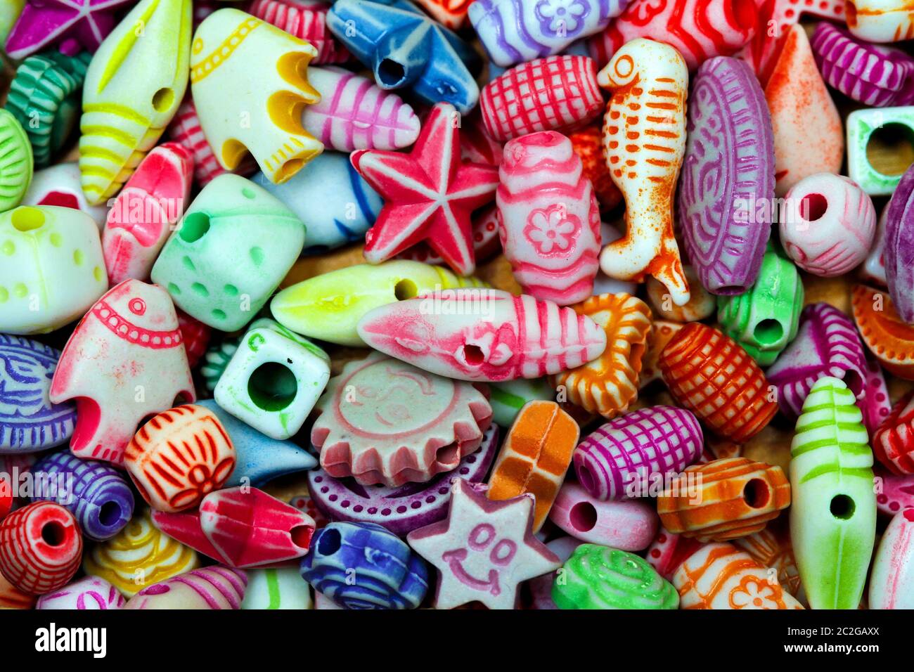 Macro Shot of Beads For Art and Craft Stock Photo - Alamy