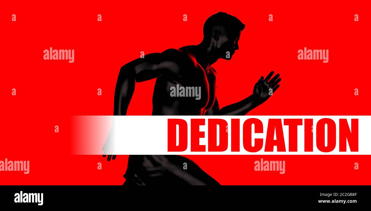 Dedication Concept with Fit Man Running Lifestyle Stock Photo - Alamy