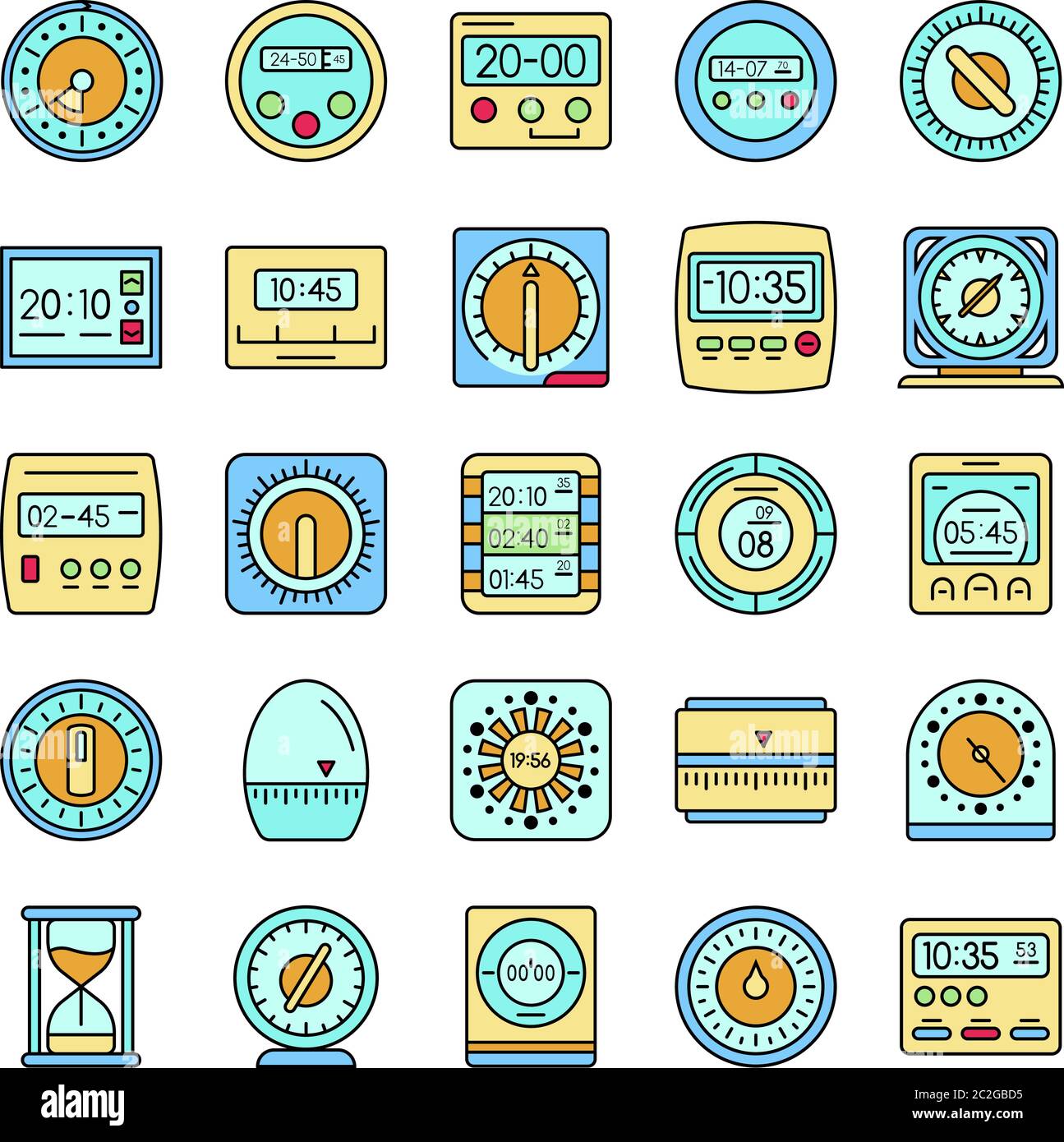 Duration concept sand Stock Vector Images - Alamy