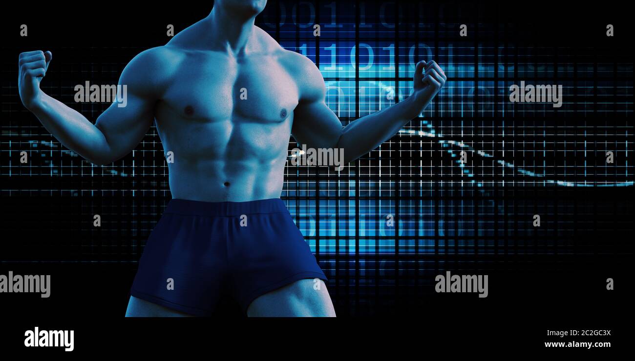 Sports Tech Innovation with Technology Background Theme Stock Photo - Alamy