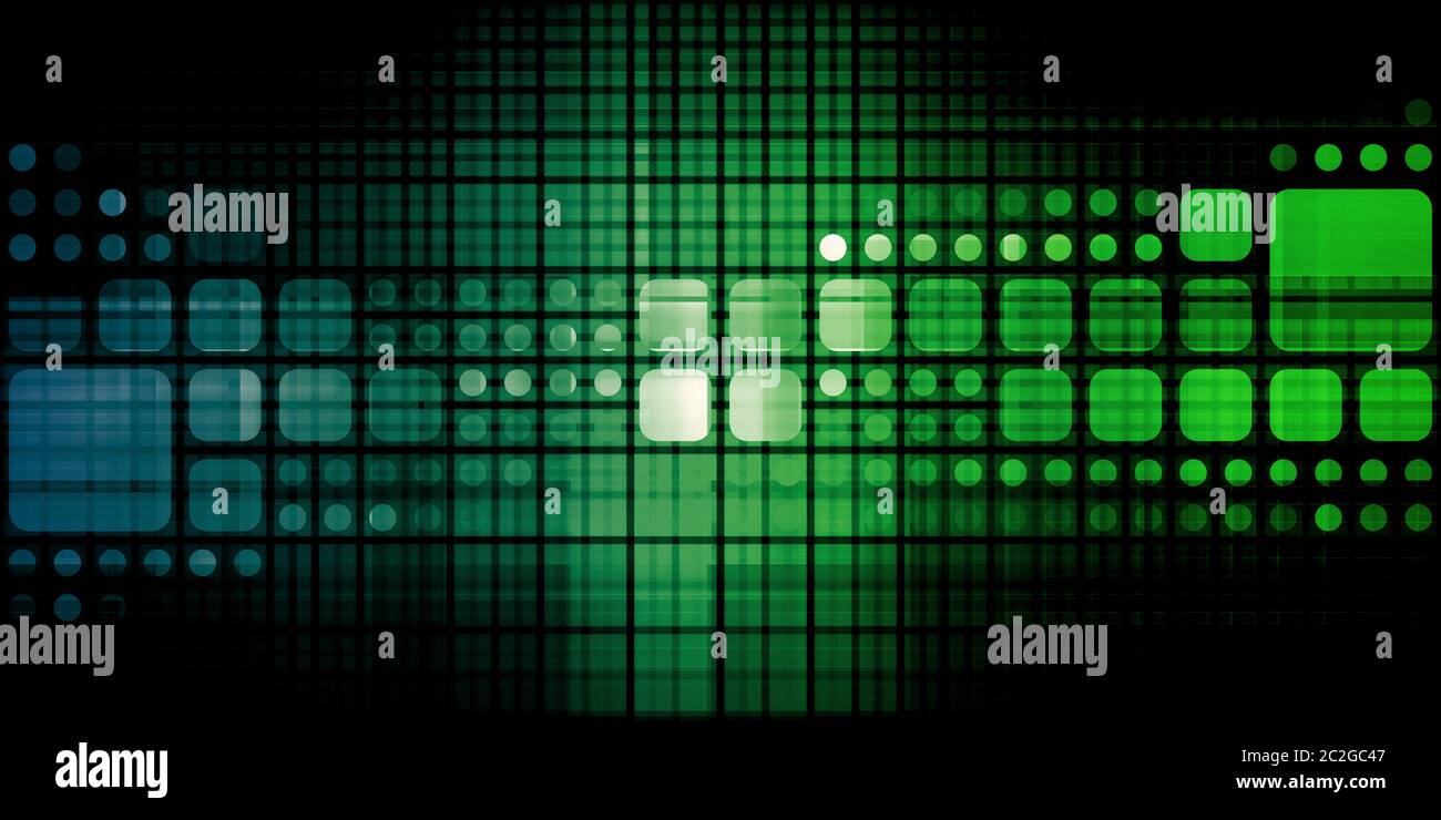 Abstract Information Background with Binary Code Art Stock Photo - Alamy