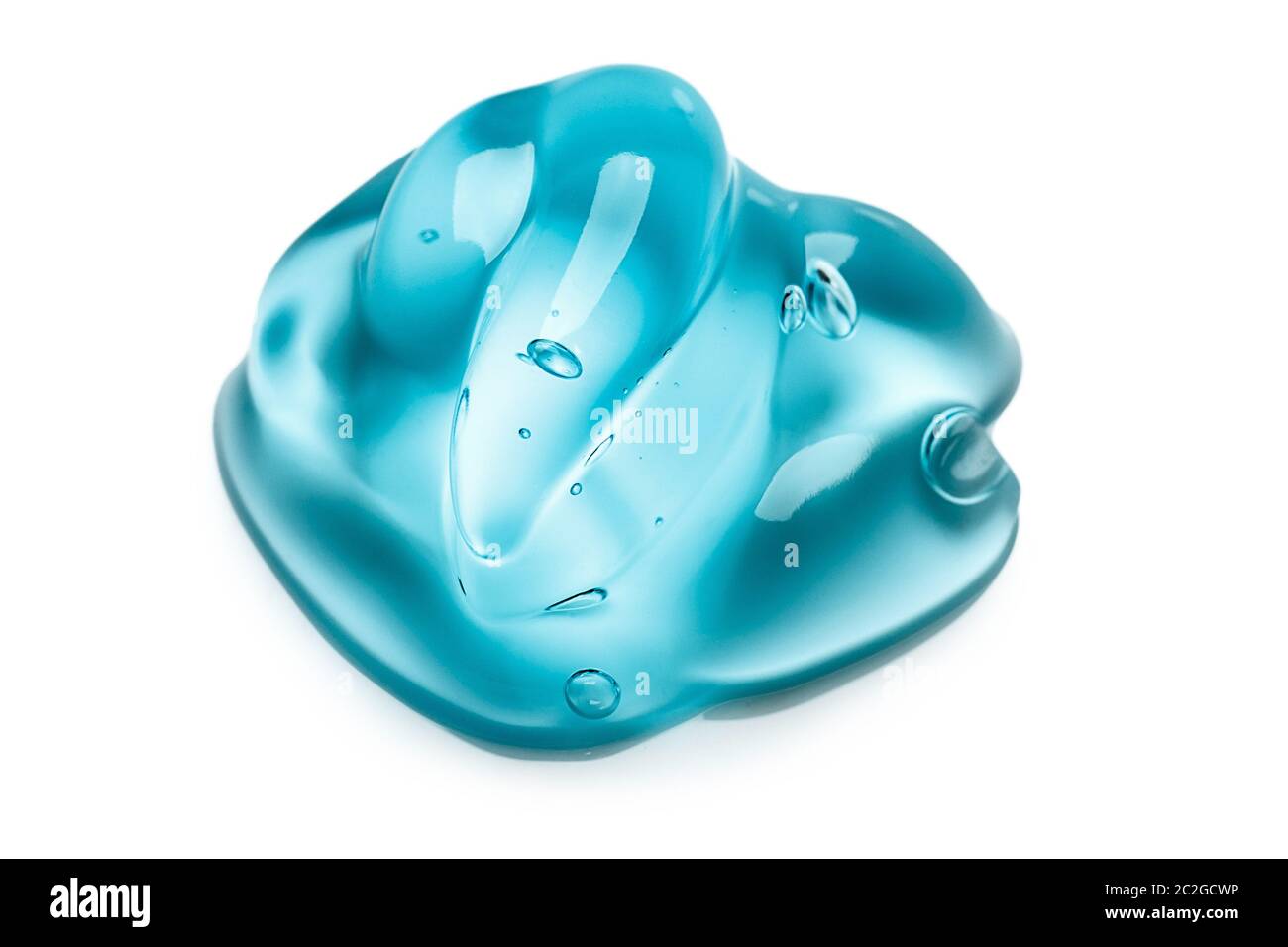 Cosmetic cream transparent liquid gel serum texture with micro bubble ...