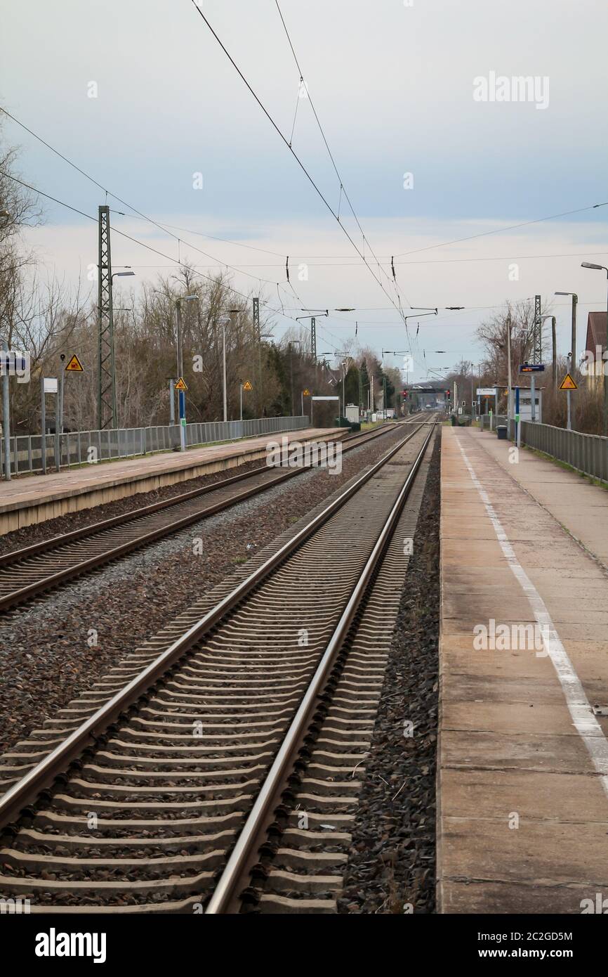 Empty industrial railroad and infrastructure hi-res stock photography ...