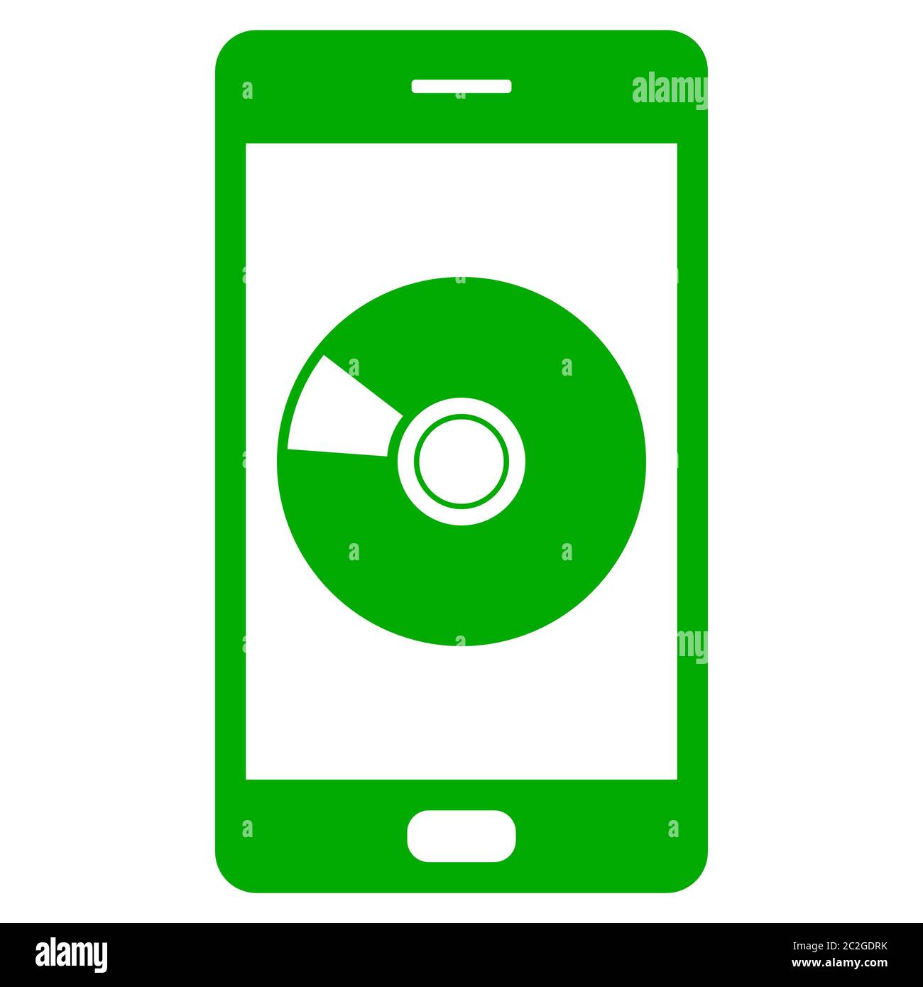 Disc and smartphone Stock Photo - Alamy