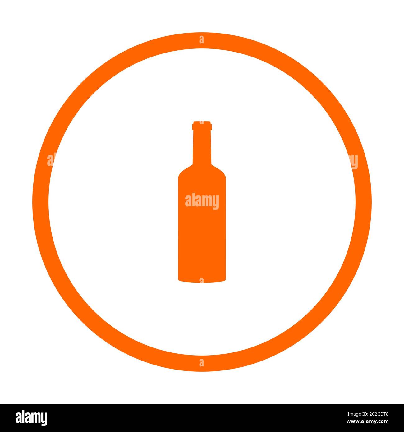 Bottle and circle Stock Photo - Alamy