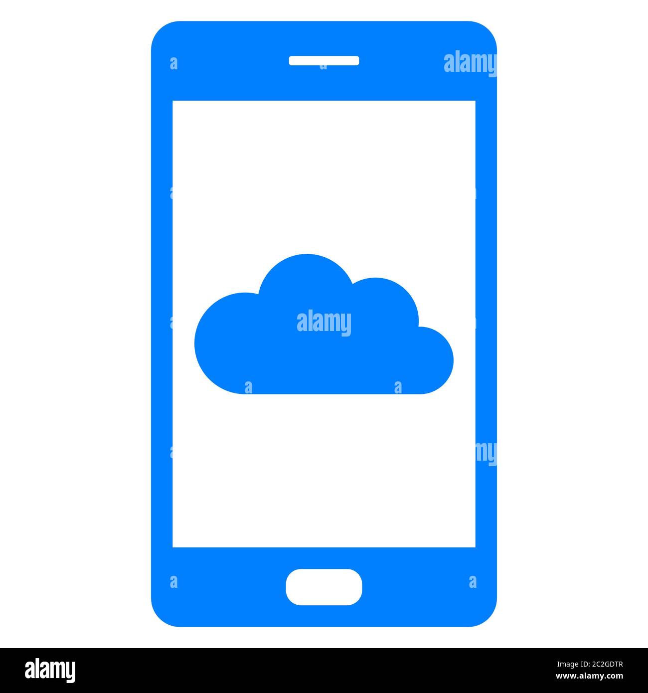 Cloud and smartphone Stock Photo - Alamy