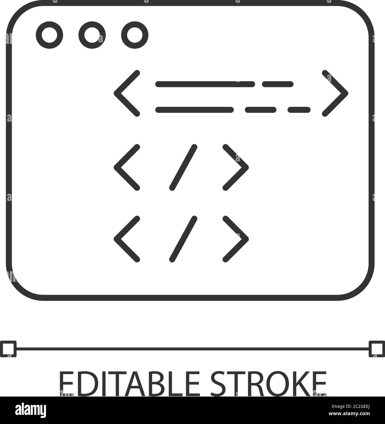 Website development pixel perfect linear icon Stock Vector Image & Art ... Website development pixel perfect linear icon Stock Vector Image & Art ...