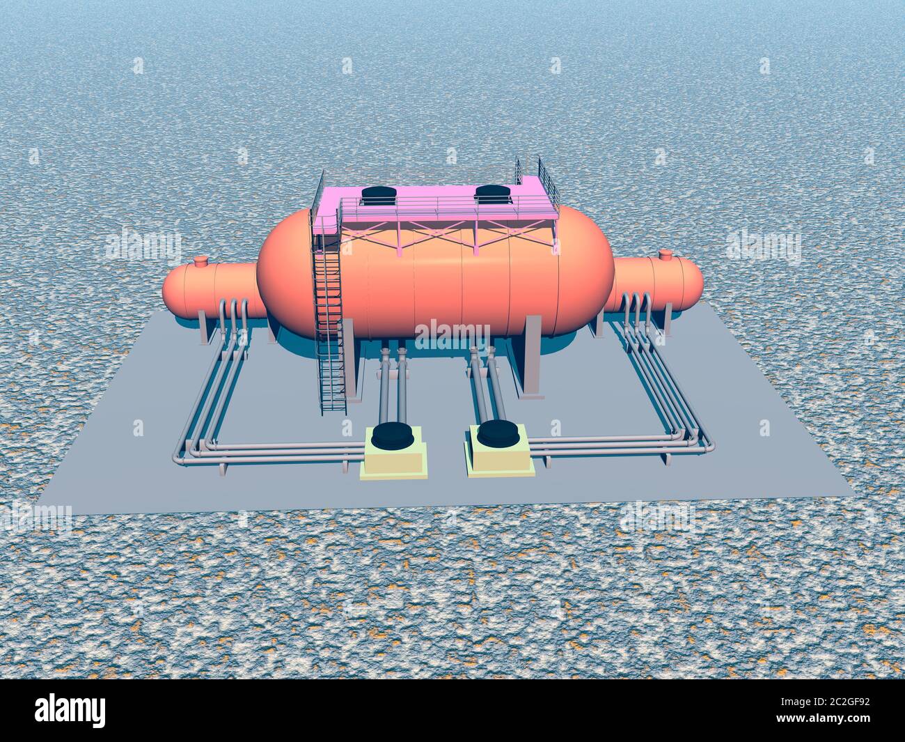 Industrial site with tanks and pipelines Stock Photo - Alamy