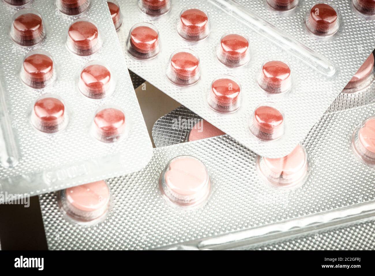 Top view of large amount of pills Stock Photo - Alamy