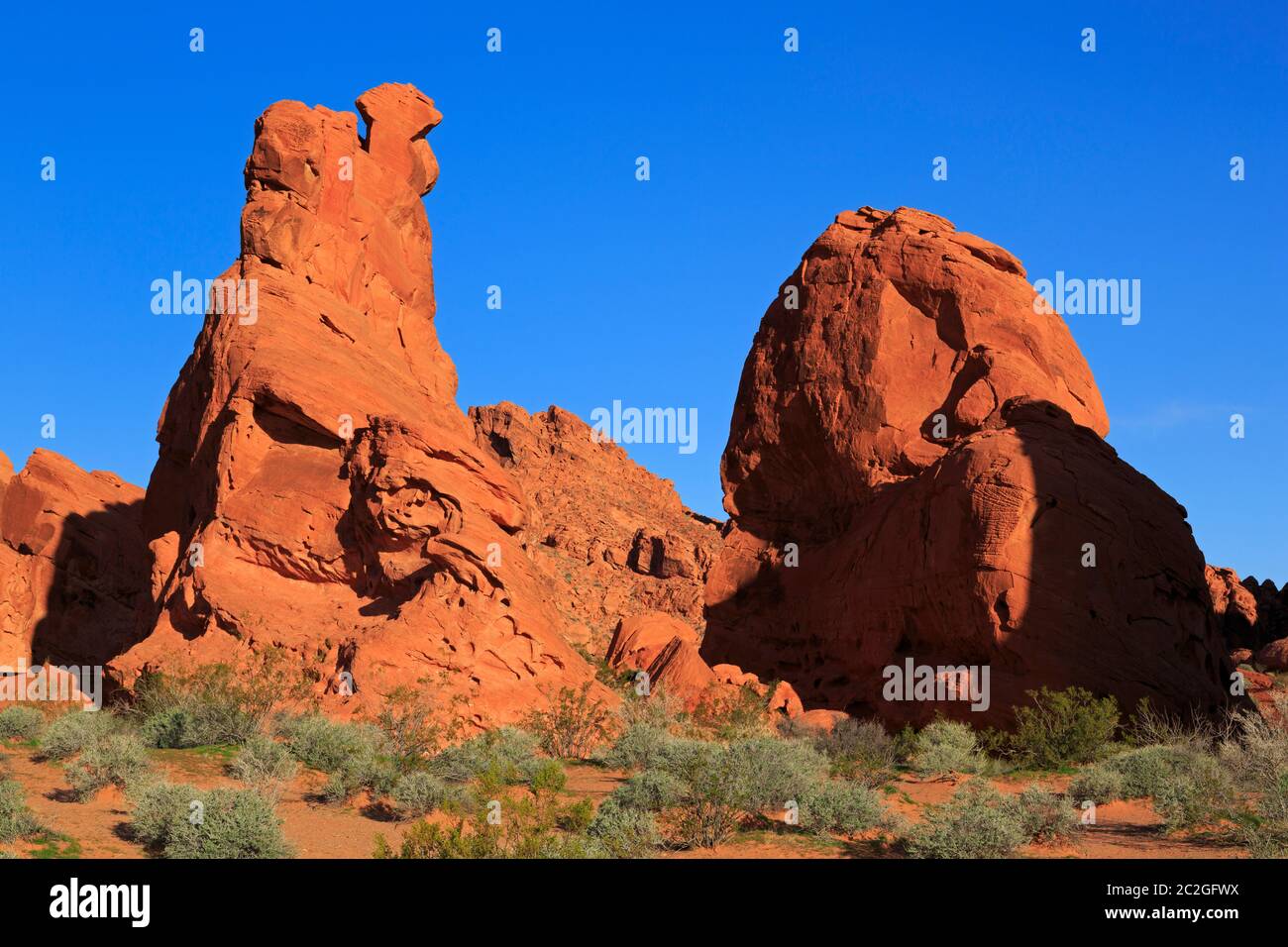 Seven Sisters, Valley of Fire State Park, Overton, Nevada, USA Stock ...
