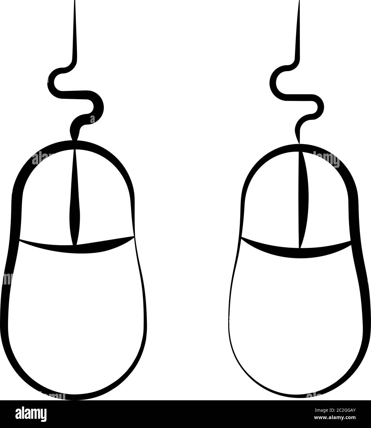 Computer Mouse Icon Vector Art Illustration Stock Vector Image & Art ...