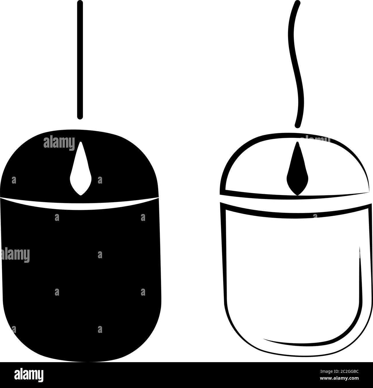 Computer Mouse Icon Vector Art Illustration Stock Vector Image & Art ...