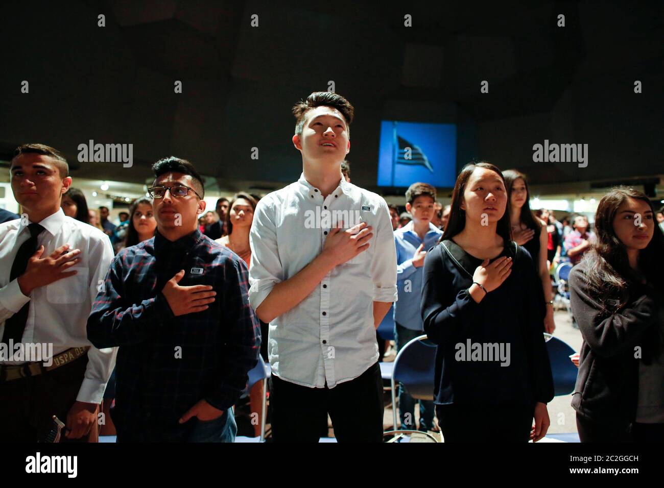 San Antonio Texas USA, March 25 2016: New United States citizens put ...