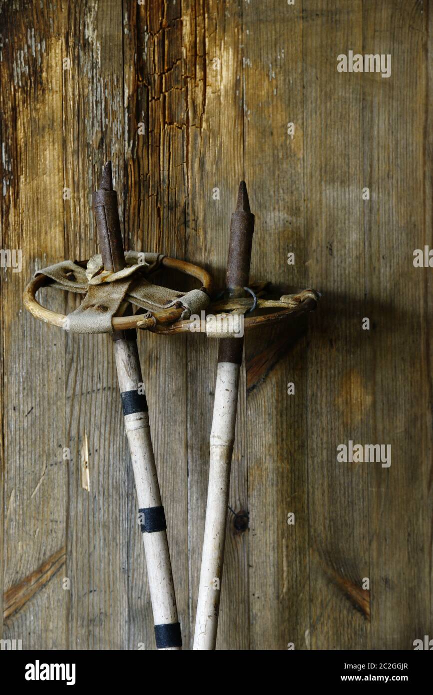 Old wooden poles hi-res stock photography and images - Alamy