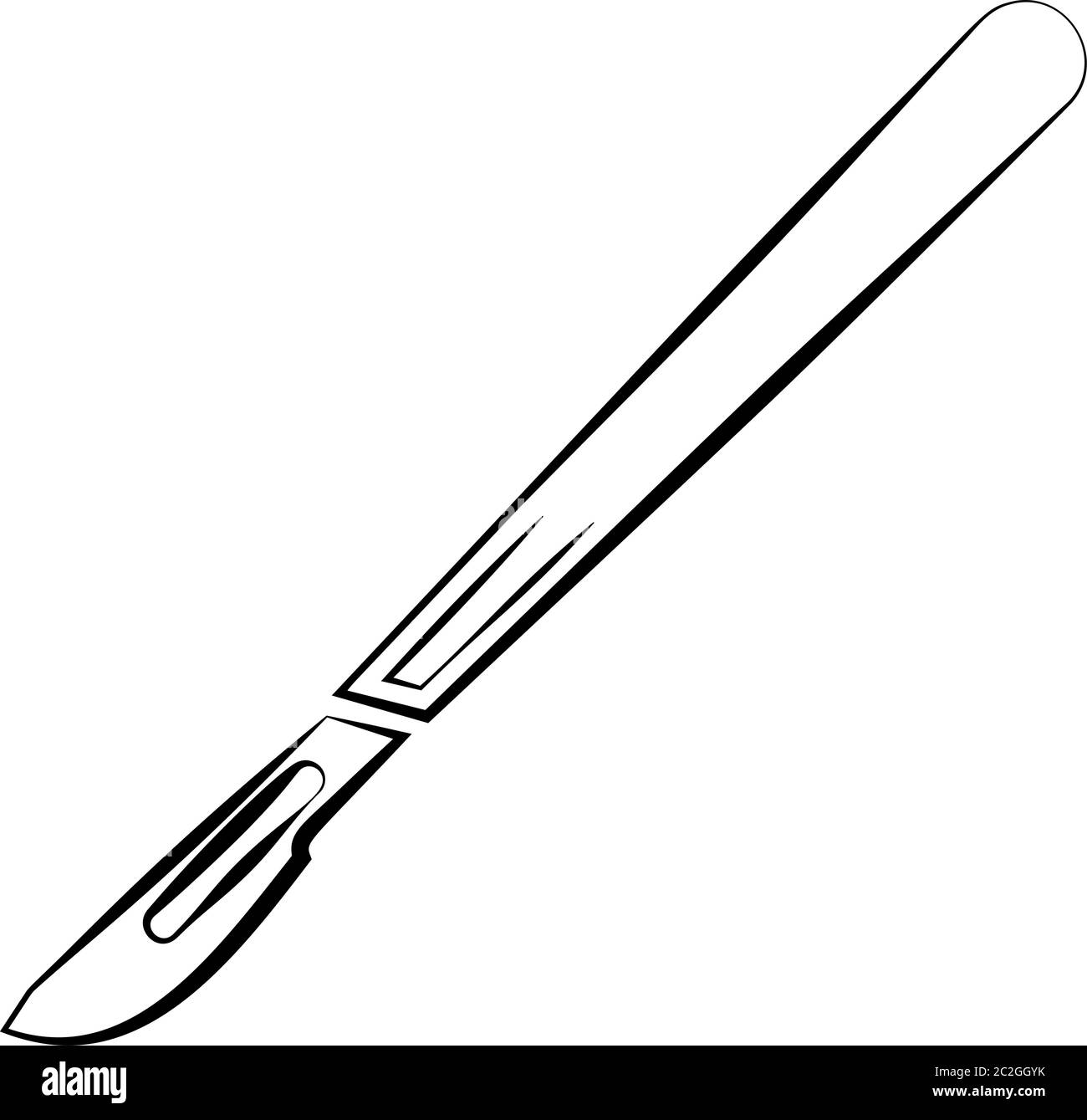 Surgical Scalpel Icon Design Vector Art Illustration Stock Vector Image ...