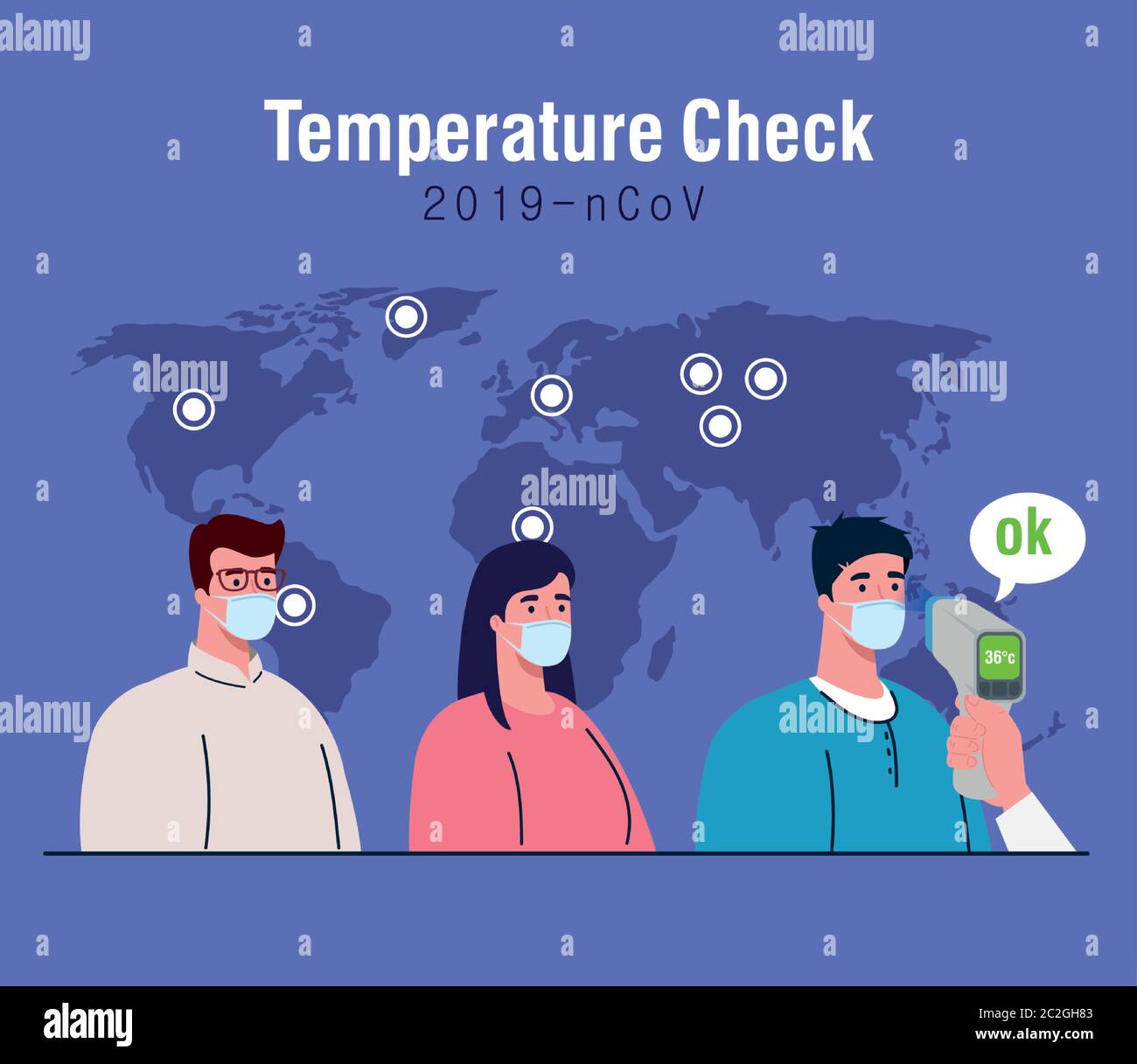 covid 19 coronavirus, hand holding infrared thermometer to measure body ...