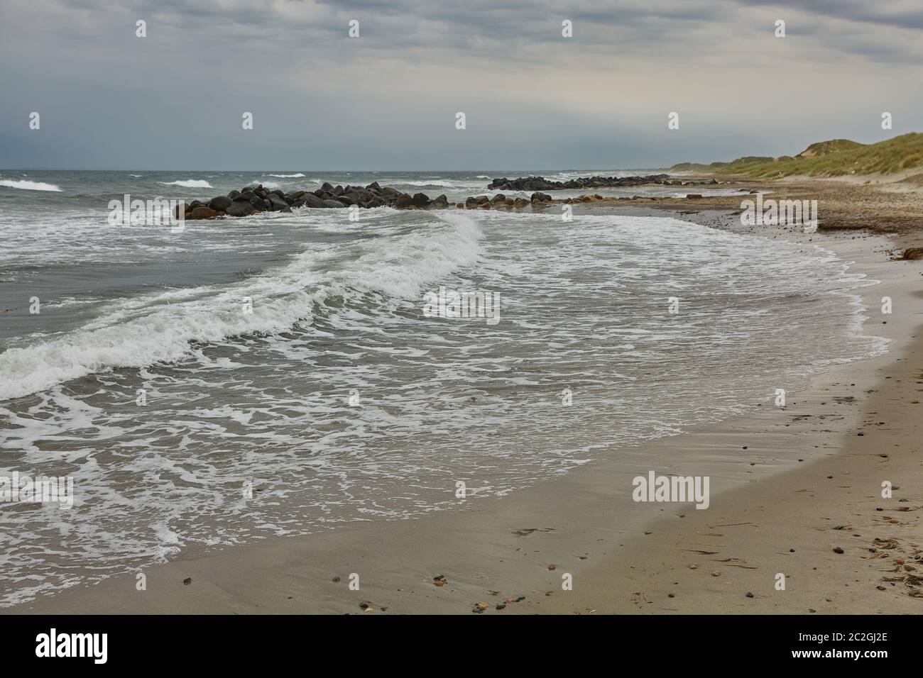 Seaside and landscape near town of Skagen in Denmark Stock Photo - Alamy