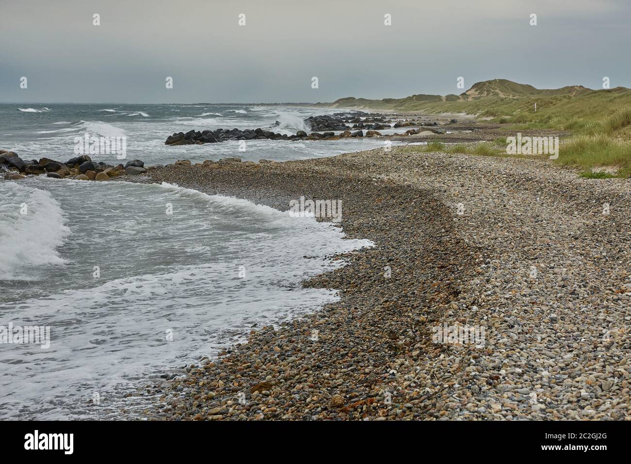 Seaside and landscape near town of Skagen in Denmark Stock Photo - Alamy