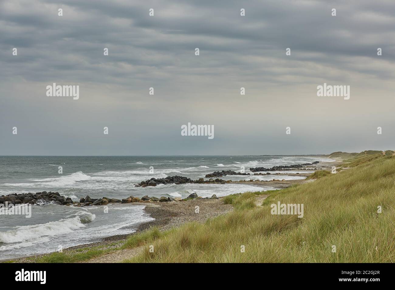 Seaside and landscape near town of Skagen in Denmark Stock Photo - Alamy