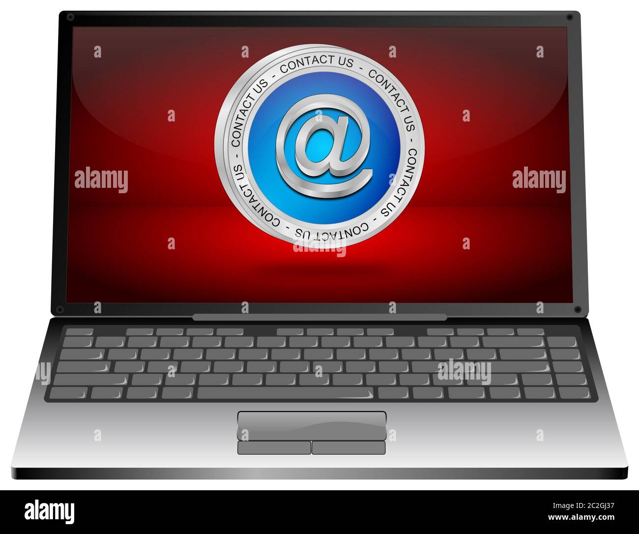 Update message on desktop Cut Out Stock Images & Pictures - Alamy