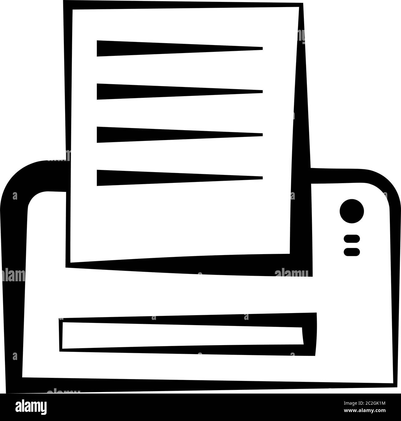 Printer Icon, Ink Jet, Laser Printer Vector Art Illustration Stock ...