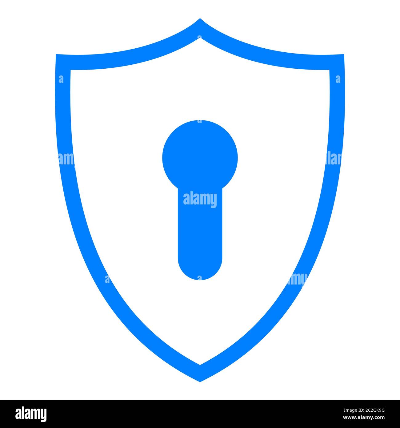 Lock and shield Stock Photo - Alamy