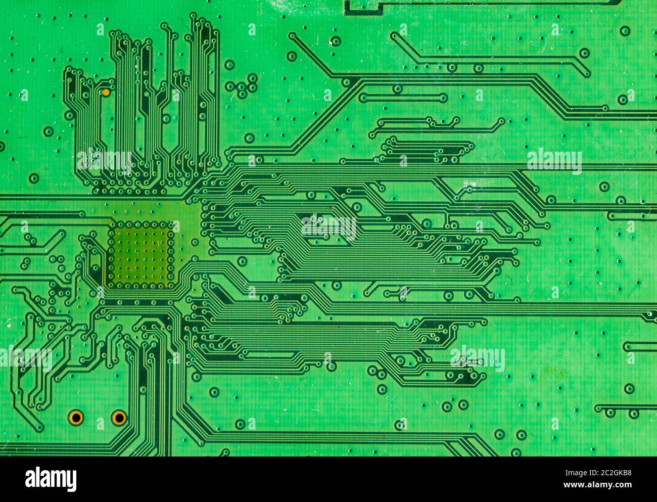 Green computer board with different electronics elements. texture Stock ...
