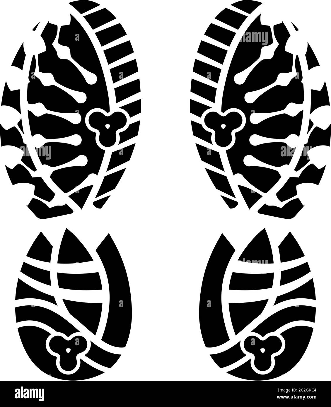 Shoe Outsole Imprint Design Vector Art Illustration Stock Vector Image ...