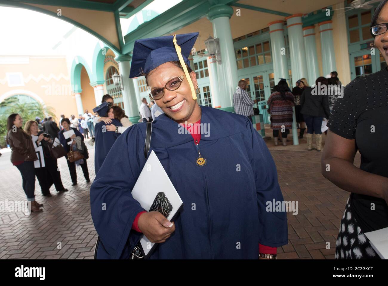 Orlando Florida USA, February 6, 2016: Black female graduate of Western ...