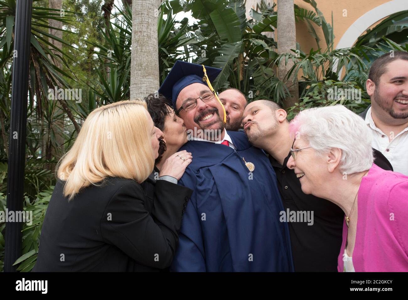 Orlando Florida USA, February 6, 2016: Anglo male graduate of Western ...