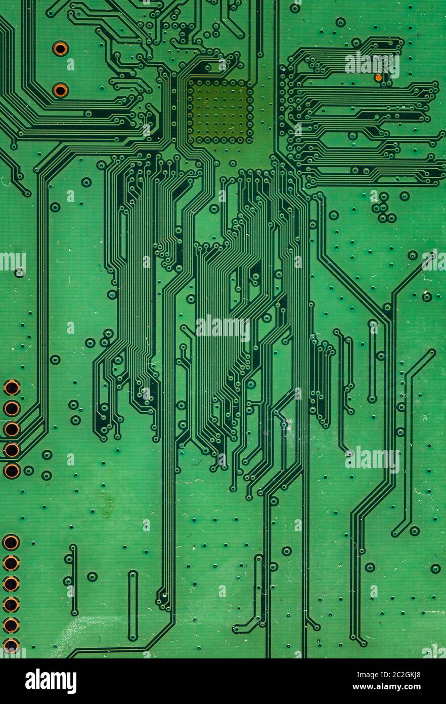 Green computer board with different electronics elements. texture Stock ...
