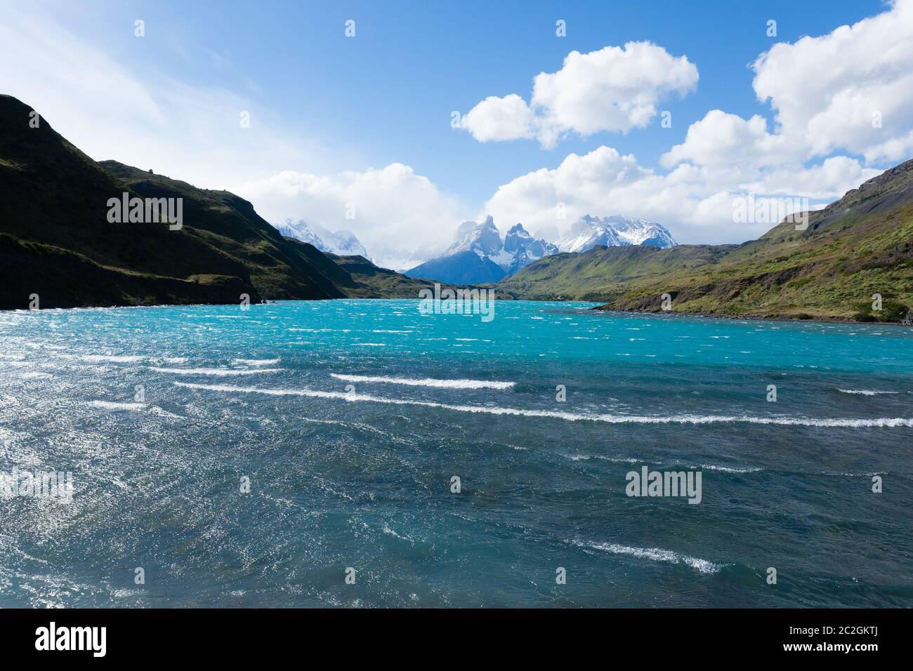 Chilean Patagonia landscape, Torres del Paine National Park, Chile ...