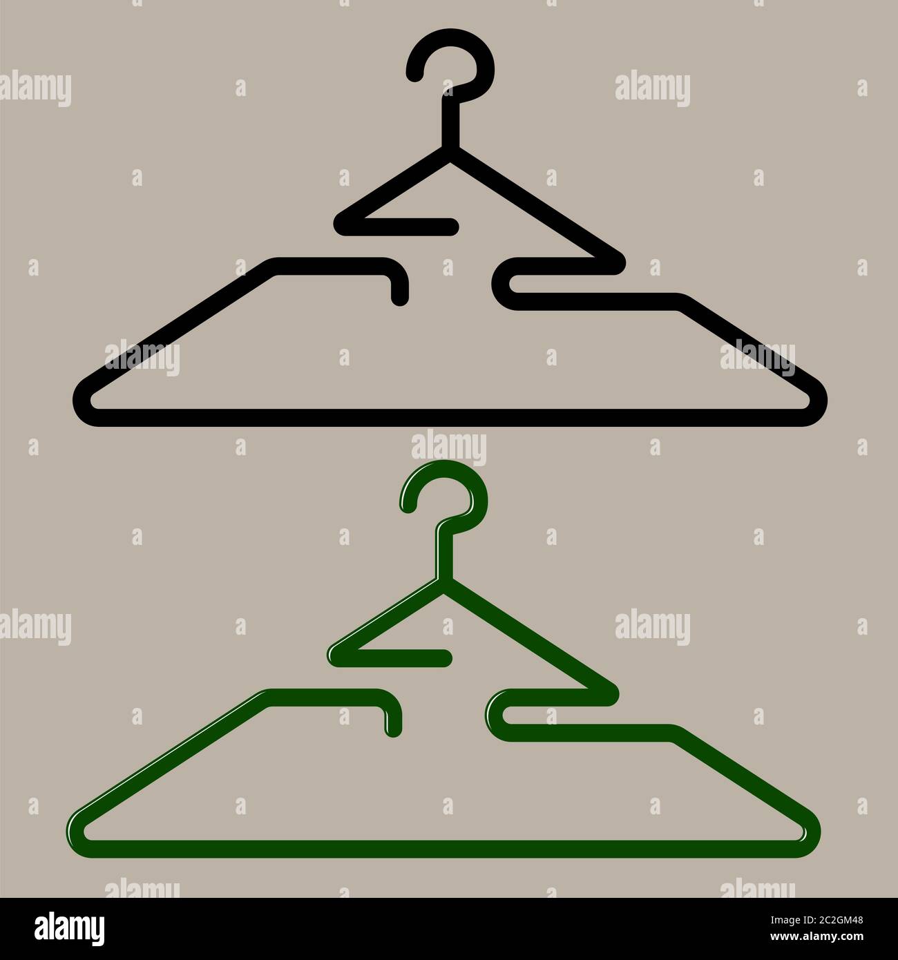 Innovative Cloth Hanger Design, Creative Artistic Vector Art ...