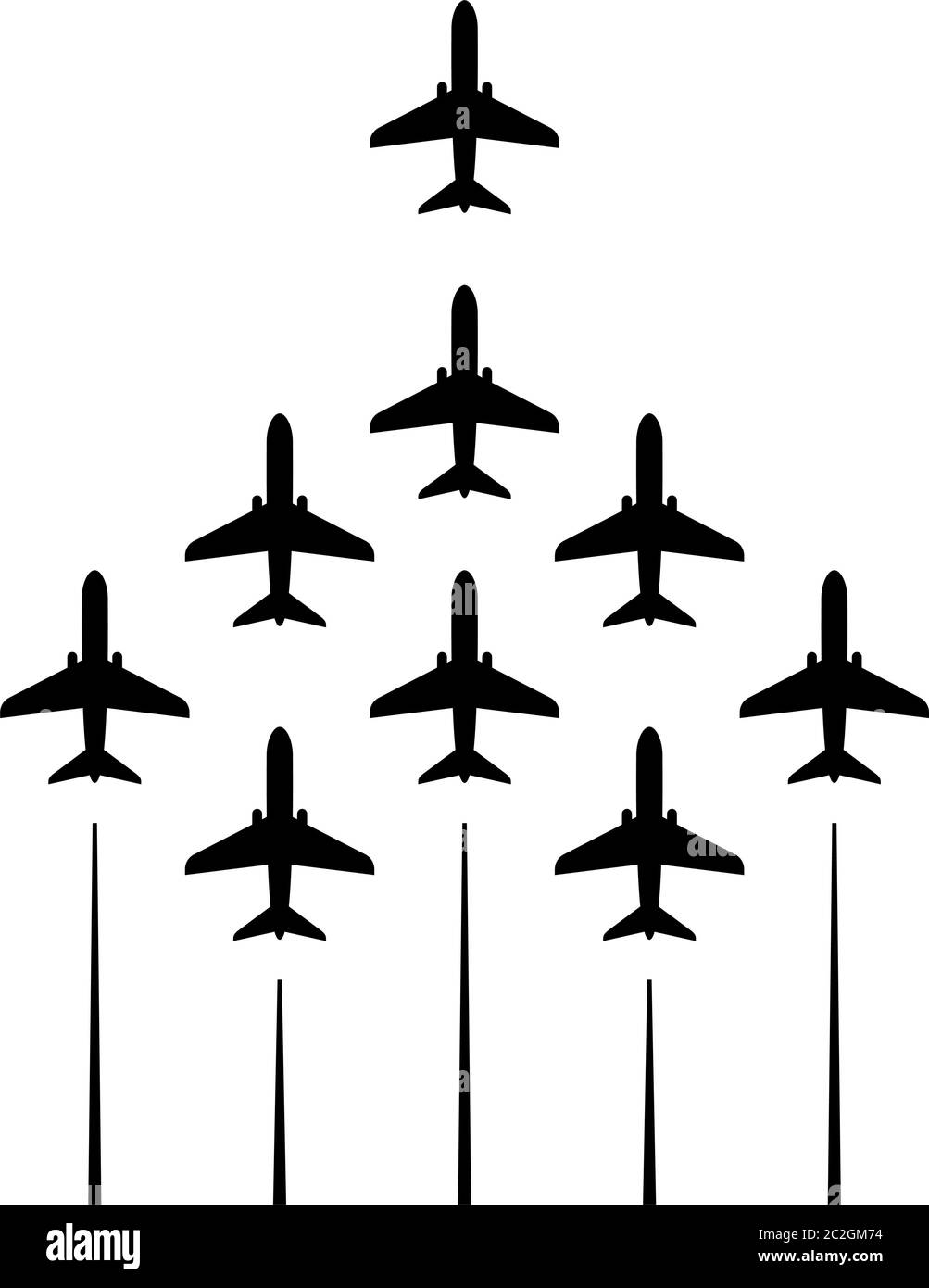 Airplane Flying Formation, Air Show Display, The Disciplined Flight ...