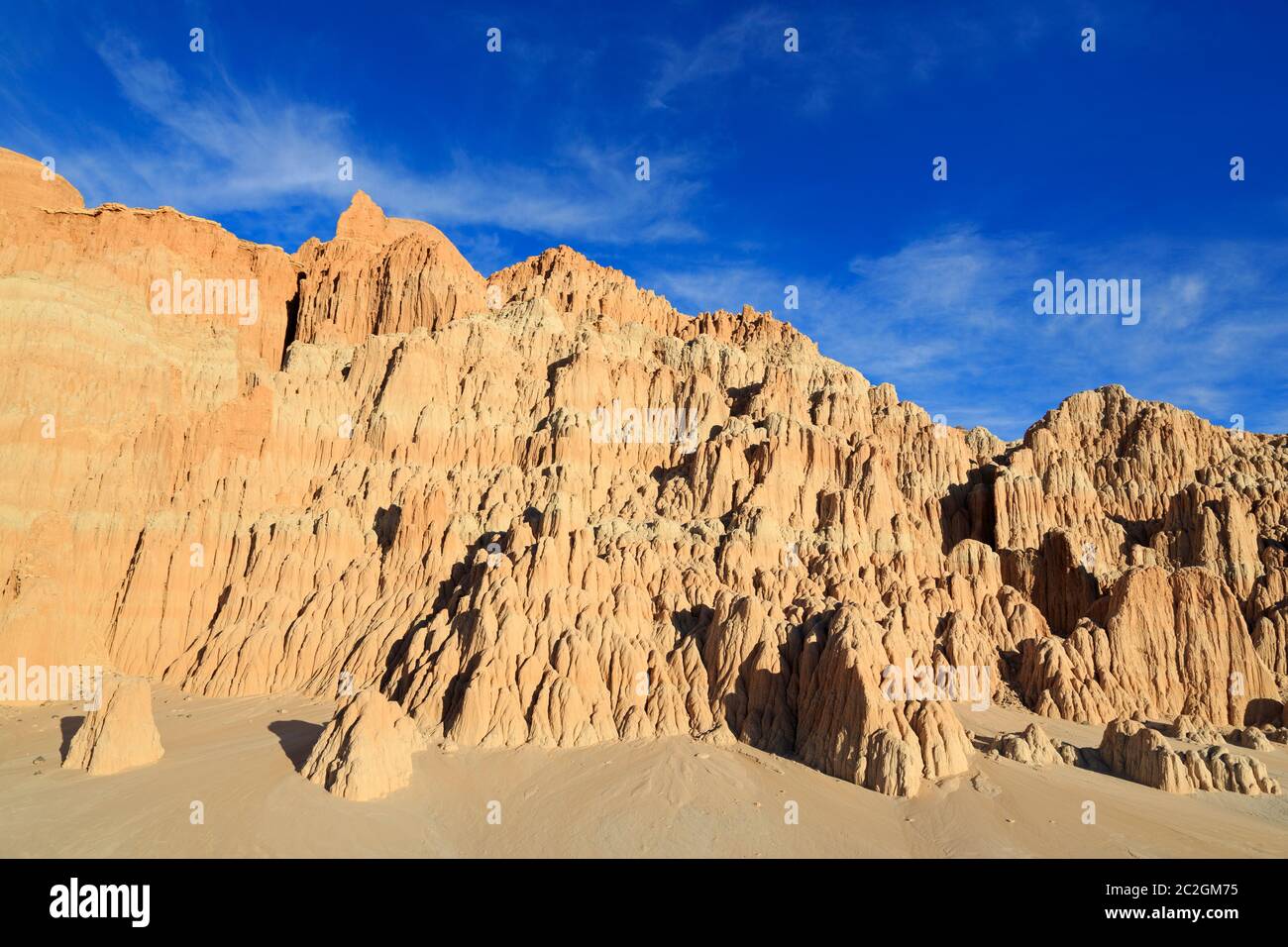 Caves area, Cathedral Gorge State Park, Panaca, Nevada, USA Stock Photo ...