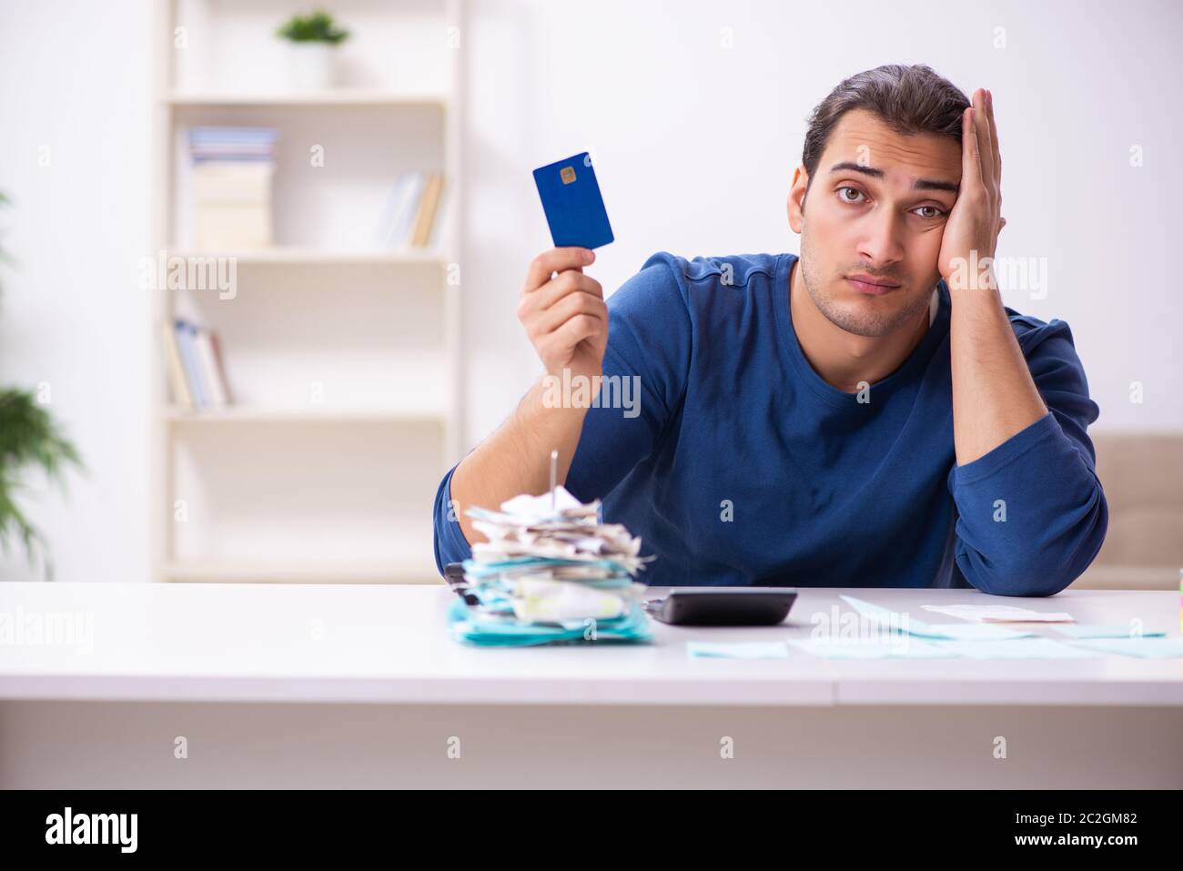 Exhausted young man card hi-res stock photography and images - Alamy