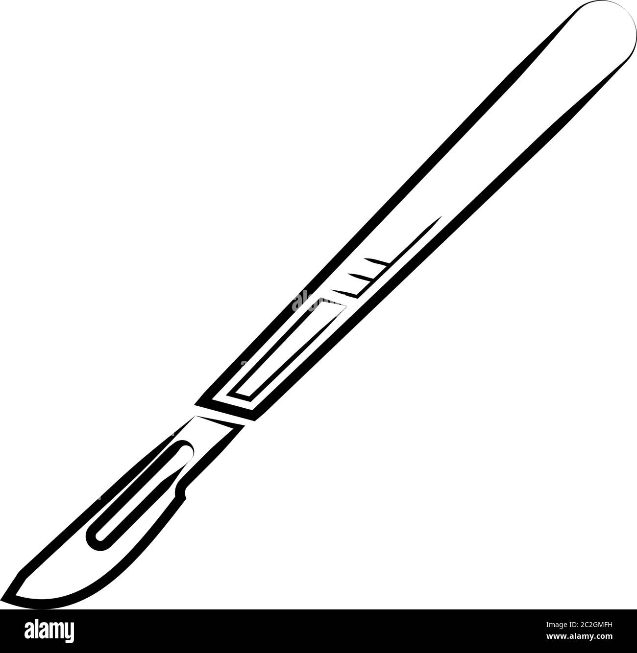 Surgical Scalpel Icon Design Vector Art Illustration Stock Vector Image ...