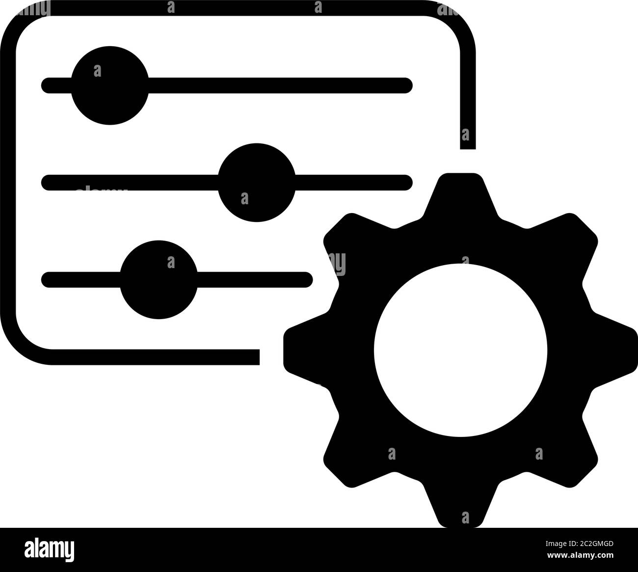 Setting Icon, Gear, User Preference Setting Vector Art Illustration Stock Vector Image & Art - Alamy