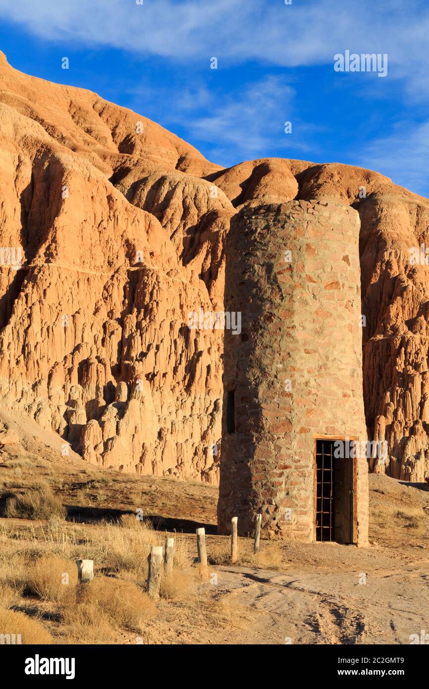 Water Tower, Cathedral Gorge State Park, Panaca, Nevada, USA Stock ...