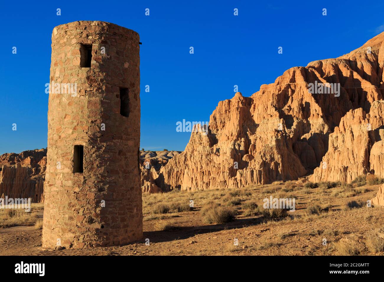 Water Tower, Cathedral Gorge State Park, Panaca, Nevada, USA Stock ...